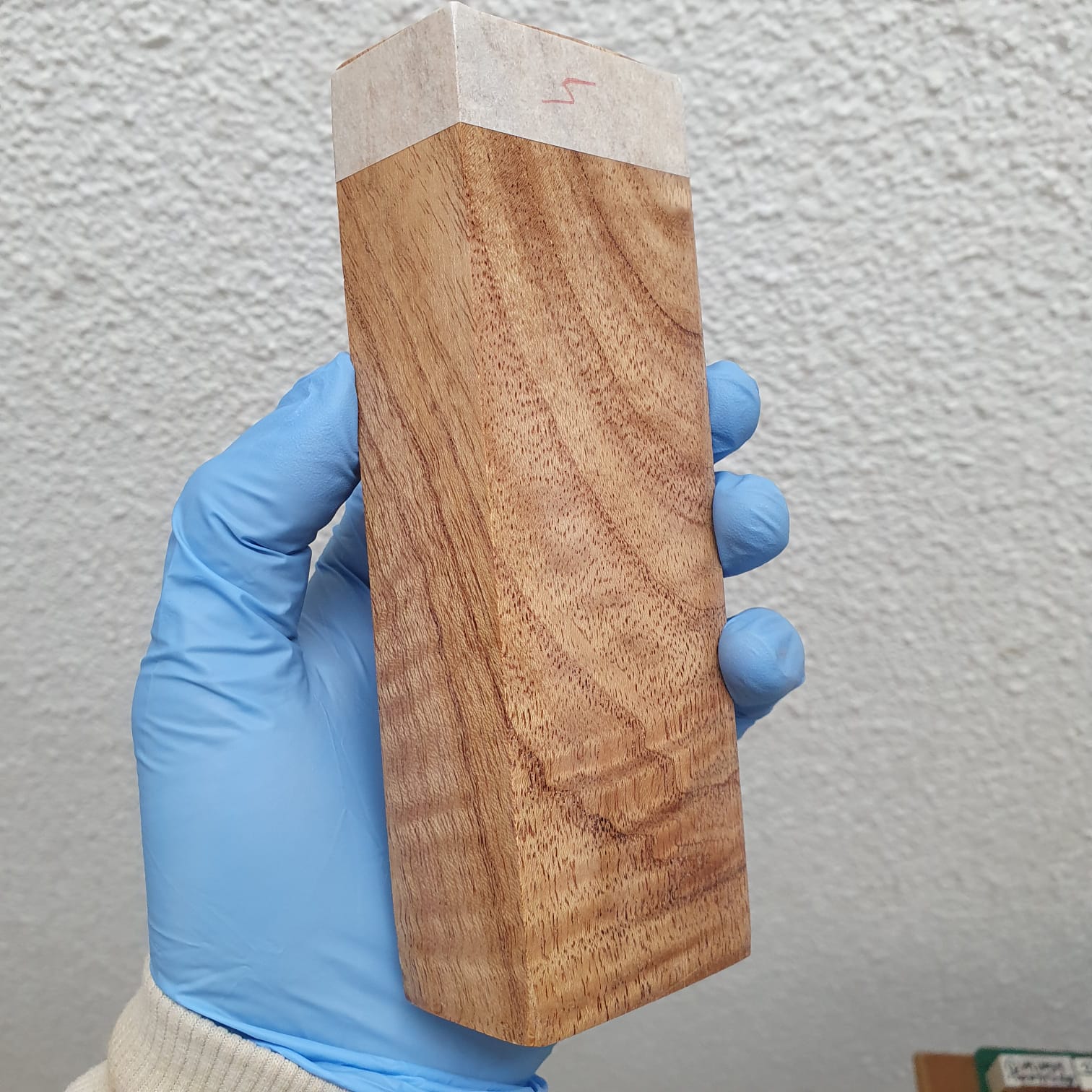 Stabilized Curly Mindy Wood – Zees Knife Supplies