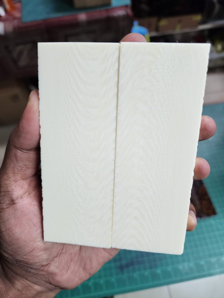Ivory Resin Scale Set – Zees Knife Supplies