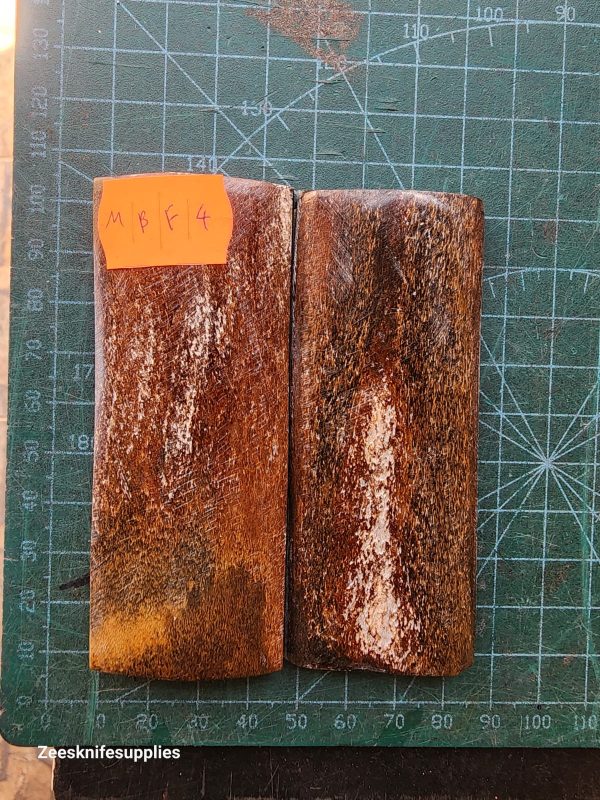 Mammoth Bone Set of Scales – M B F 4 – Zees Knife Supplies
